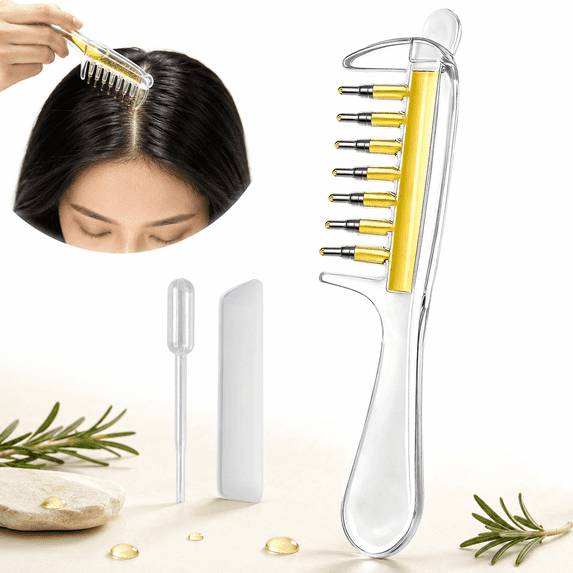 Scalp Oil Applicator Comb, Hair Oil Applicator Tool with Dropper and ...