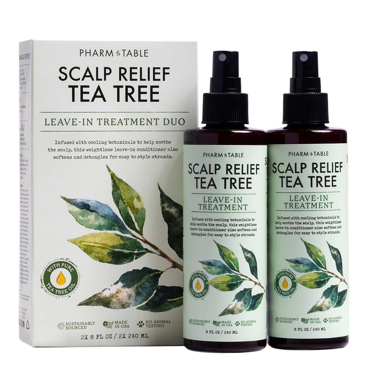 Scalp Relief Tea Tree Leave-In Conditioner Relieve Itchy Dry Scalp ...