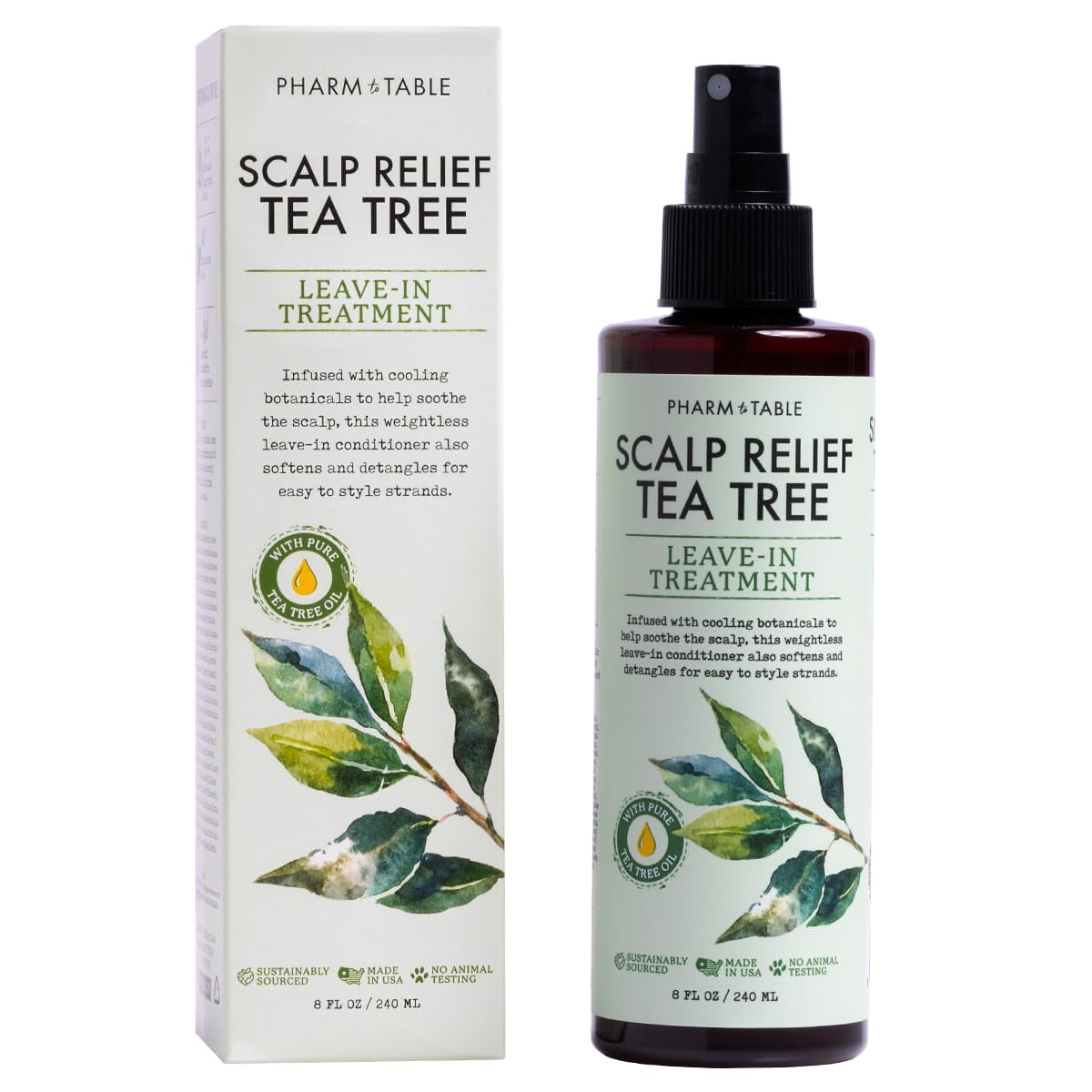 Scalp Relief Tea Tree Leave-In Conditioner, Relieve Itchy, Dry Scalp ...