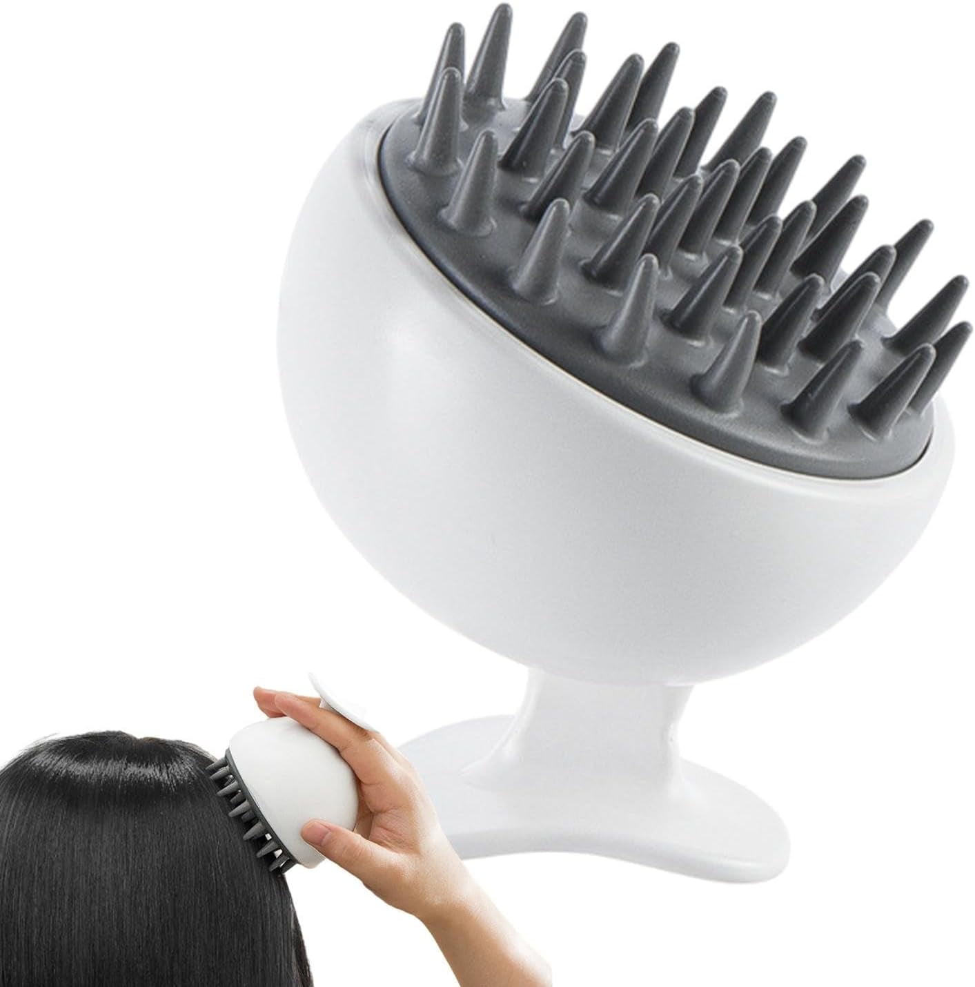 Scalp Scrubber Hair Growth, Hair Shampoo Massage Comb, Silicone Shower ...