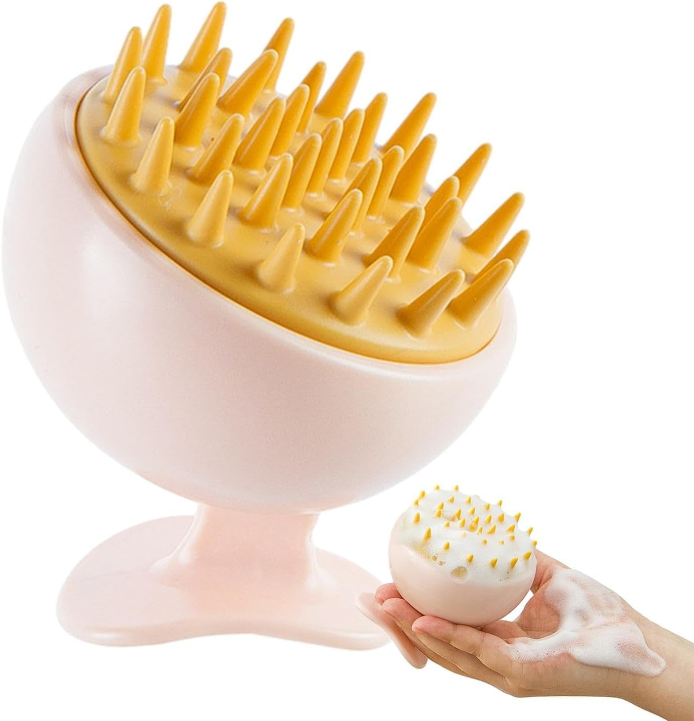 Scalp Scrubber Hair Growth, Hair Shampoo Massage Comb, Silicone Shower ...