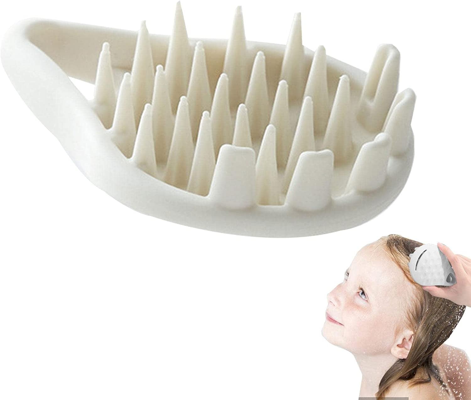 Scalp Scrubber,Scalp Massager Shampoo Brush - Soft Silicone Scalp Brush ...