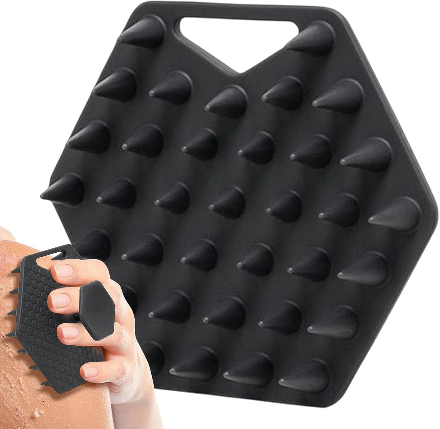 Scalp Scrubber - Soft Hair Scalp Massager Silicone Bristles - Scalp ...