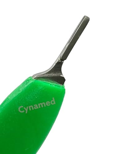 Scalpel Handle #3 Plastic Ergonomic Handle Lightweight (Green) Suitable ...