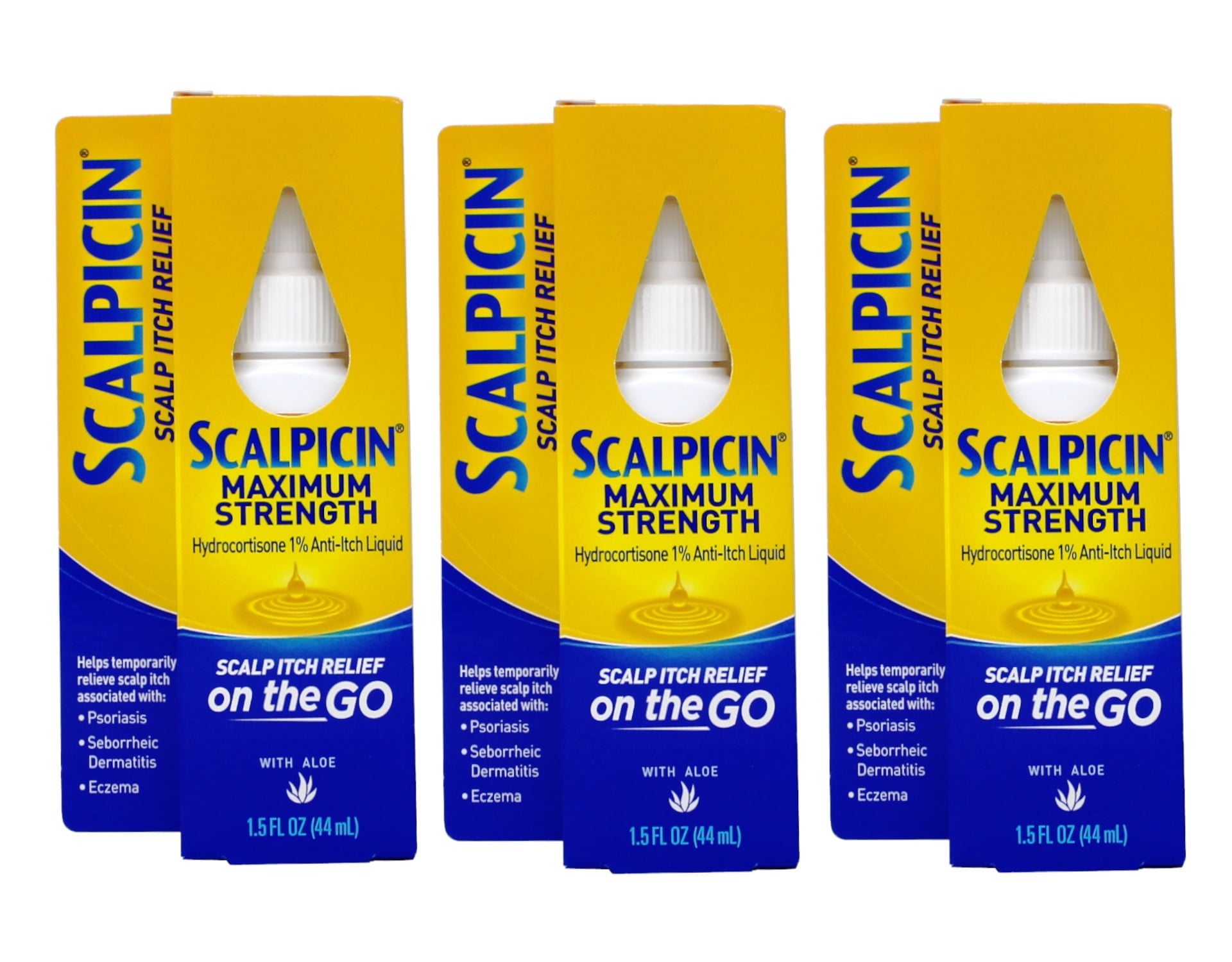 Scalpicin Max Strength Scalp Itch Treatment, 1.5 oz(Pack of 3 ...