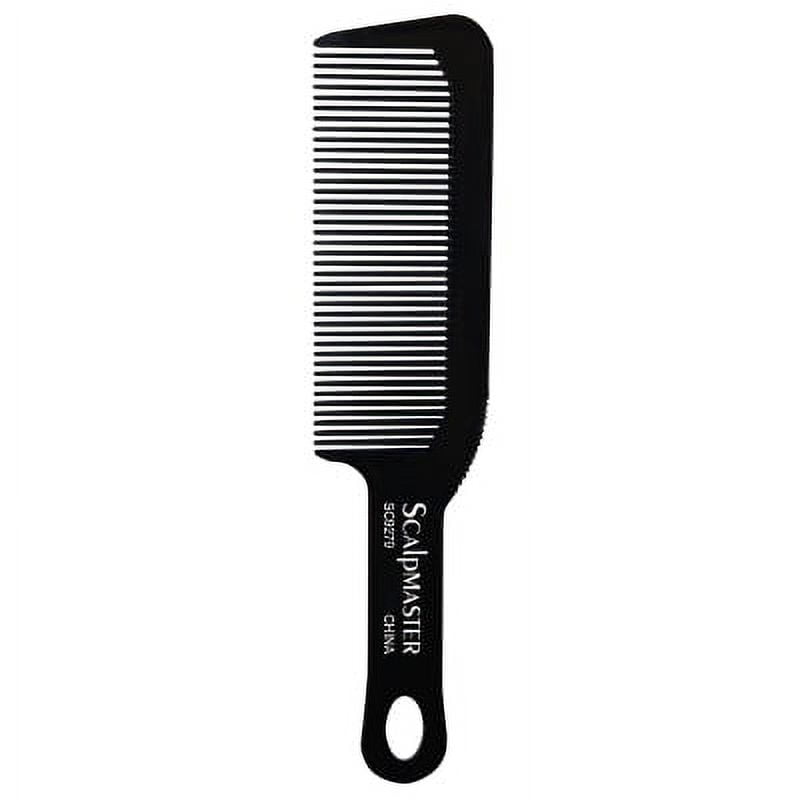 Scalpmaster Professional 9-Inch Black Barber Clipper Comb - Stain Resistant, Static-Free ...
