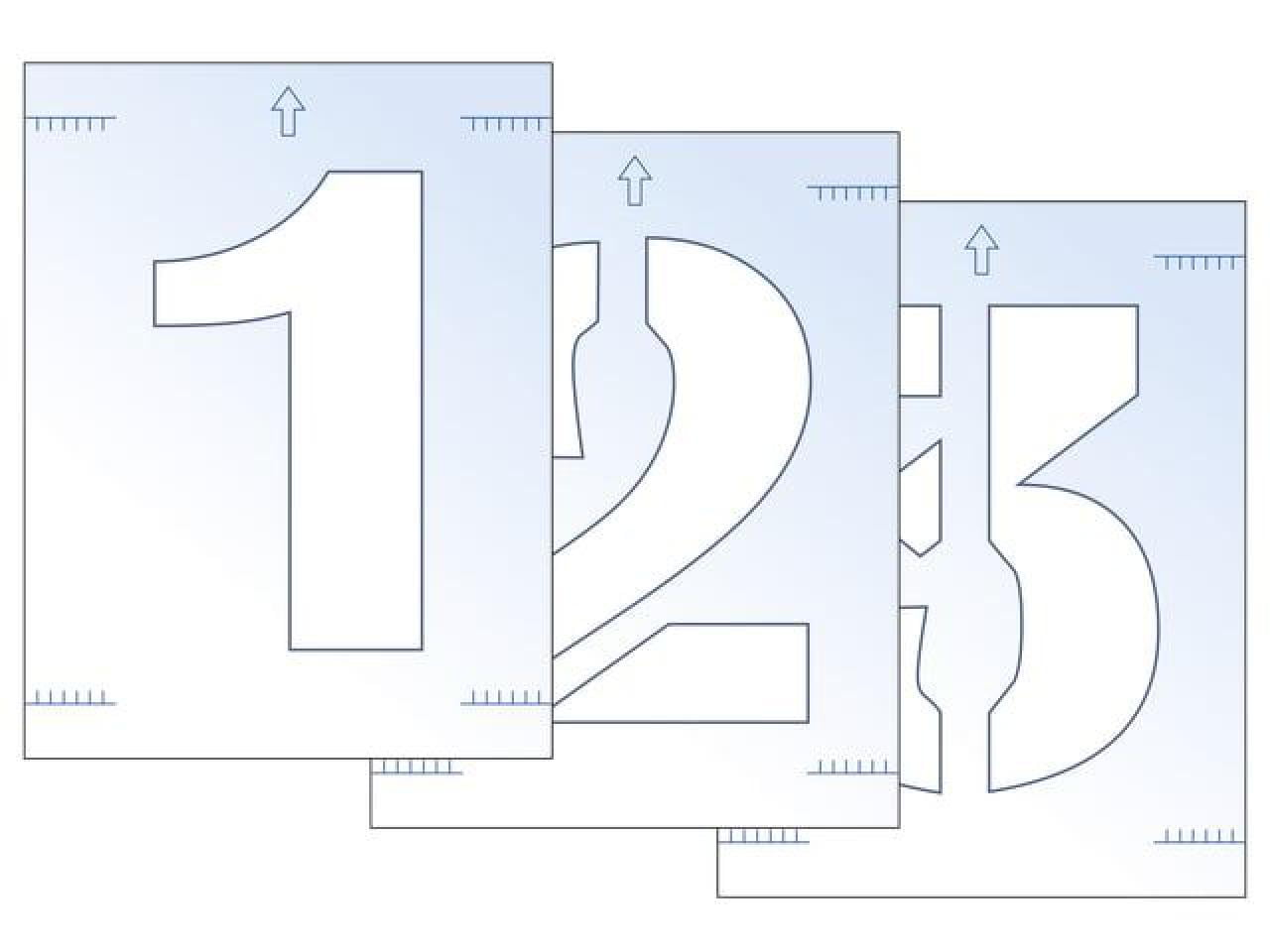 Scan - Number Stencil Kit 300mm - Walmart.com