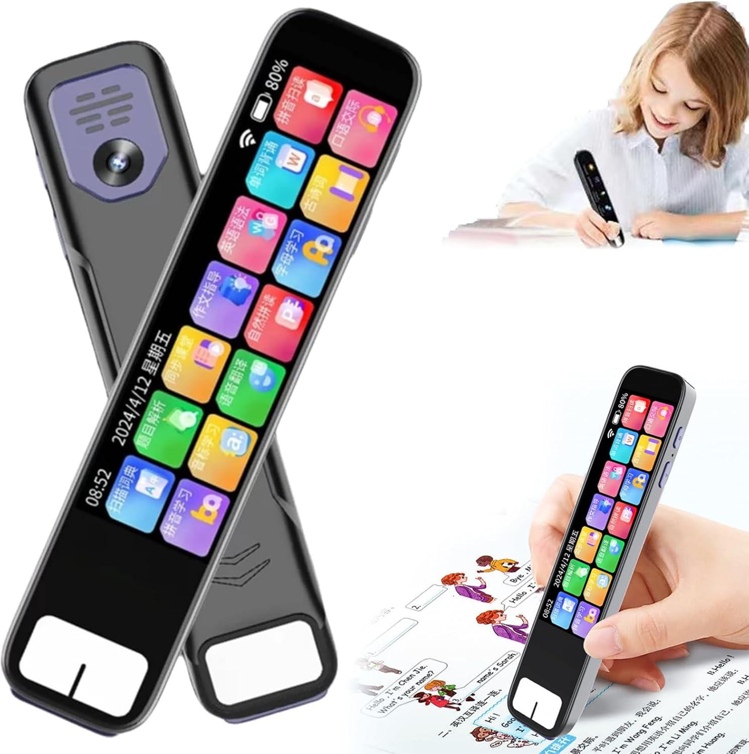 Scan Sense Pen Math, Scan Sense Pen, ScanSense AI Smart Pen, Language ...