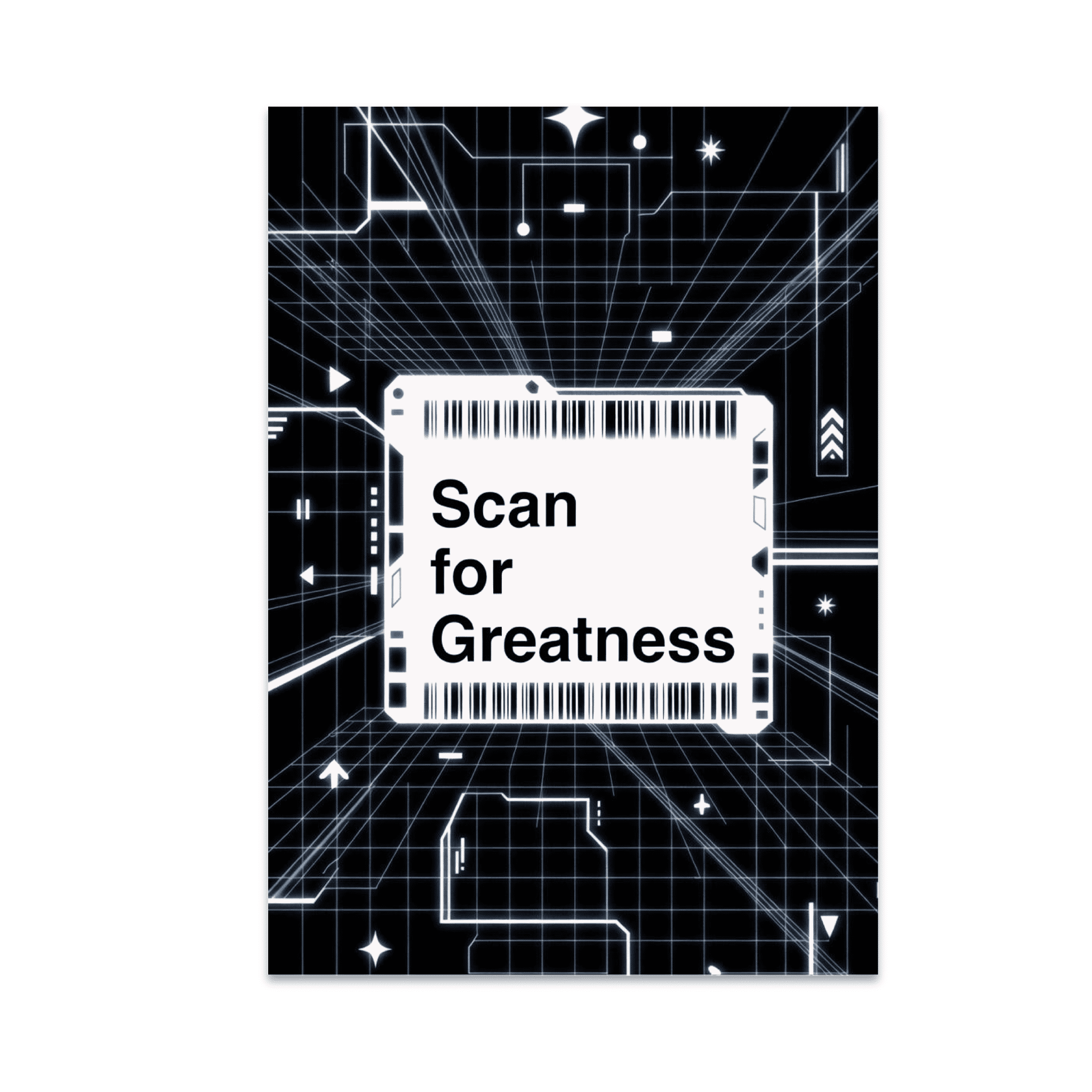 Scan for Greatness - Motivational Wall Art - 13x19 Poster Print ...