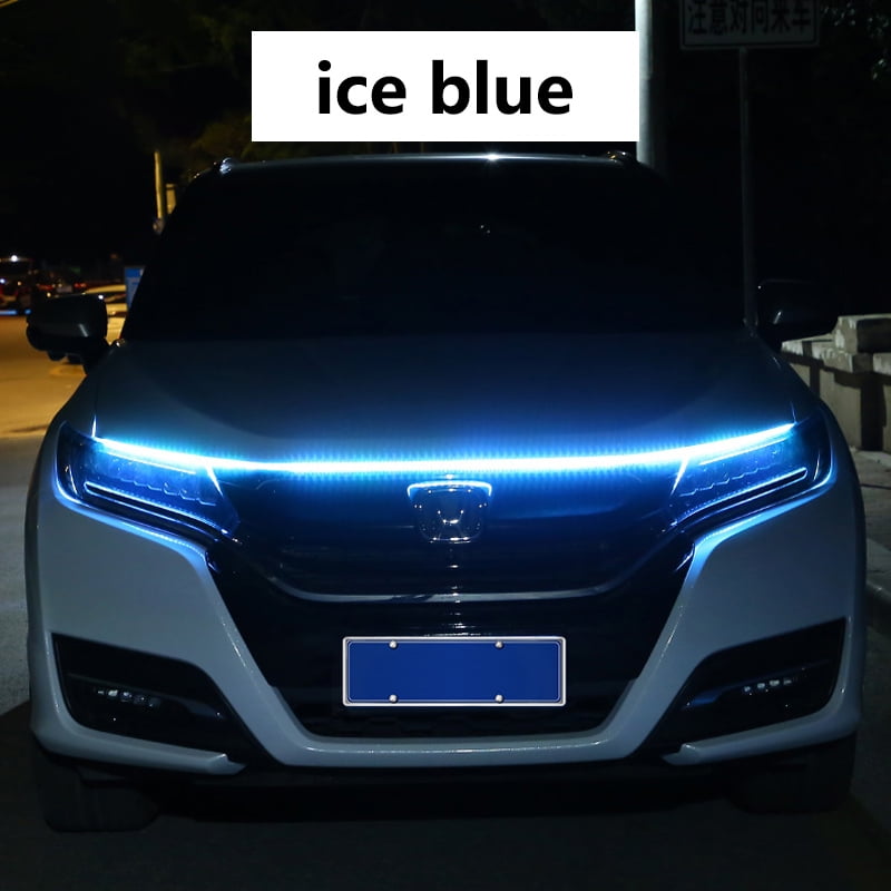 Scan starting led daytime running light car hood light strip auto ...