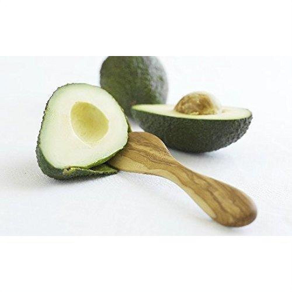 ScanWood 7" Solid Olivewood Wooden Avocado Spoon - Walmart.com