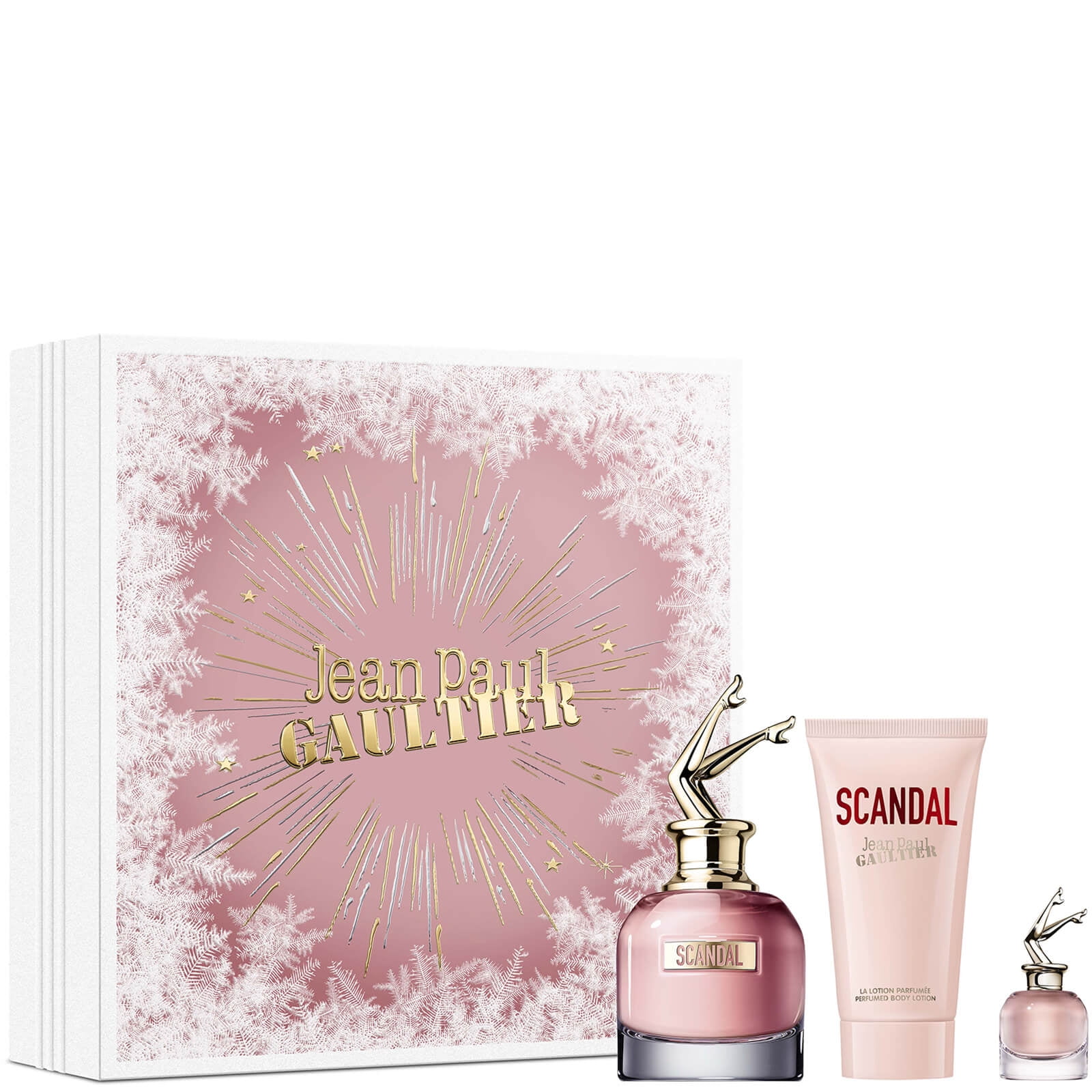 Scandal by JEAN PAUL GAULTIER 3pcs Gift Set(1.7oz EDP Spray + 2.5oz B/L + .20OZ EDP Spray MINI ...