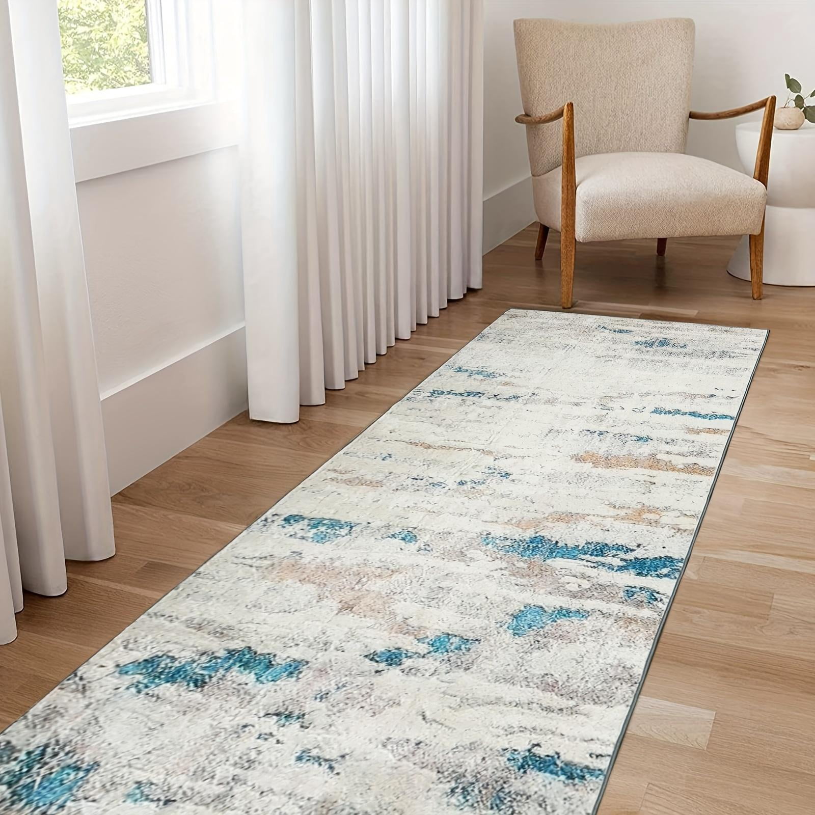 Scandi-Industrial Runner Rug | OEKO-TEX Washable & 3D Non-Slip | Slate ...