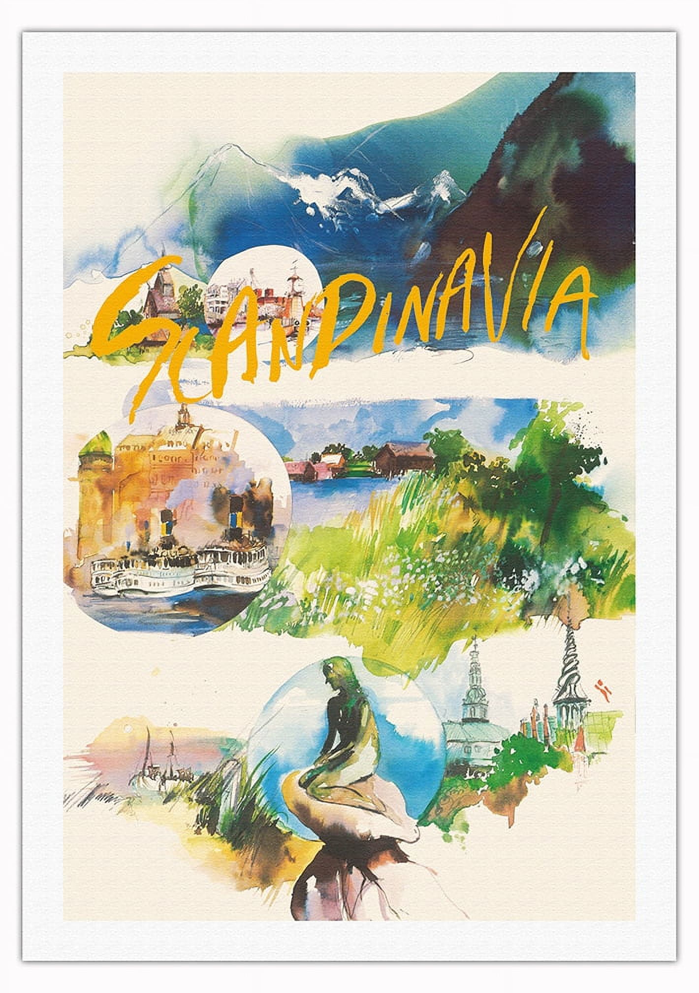 Scandinavia - SAS Scandinavian Airlines System - Vintage Airline Travel ...