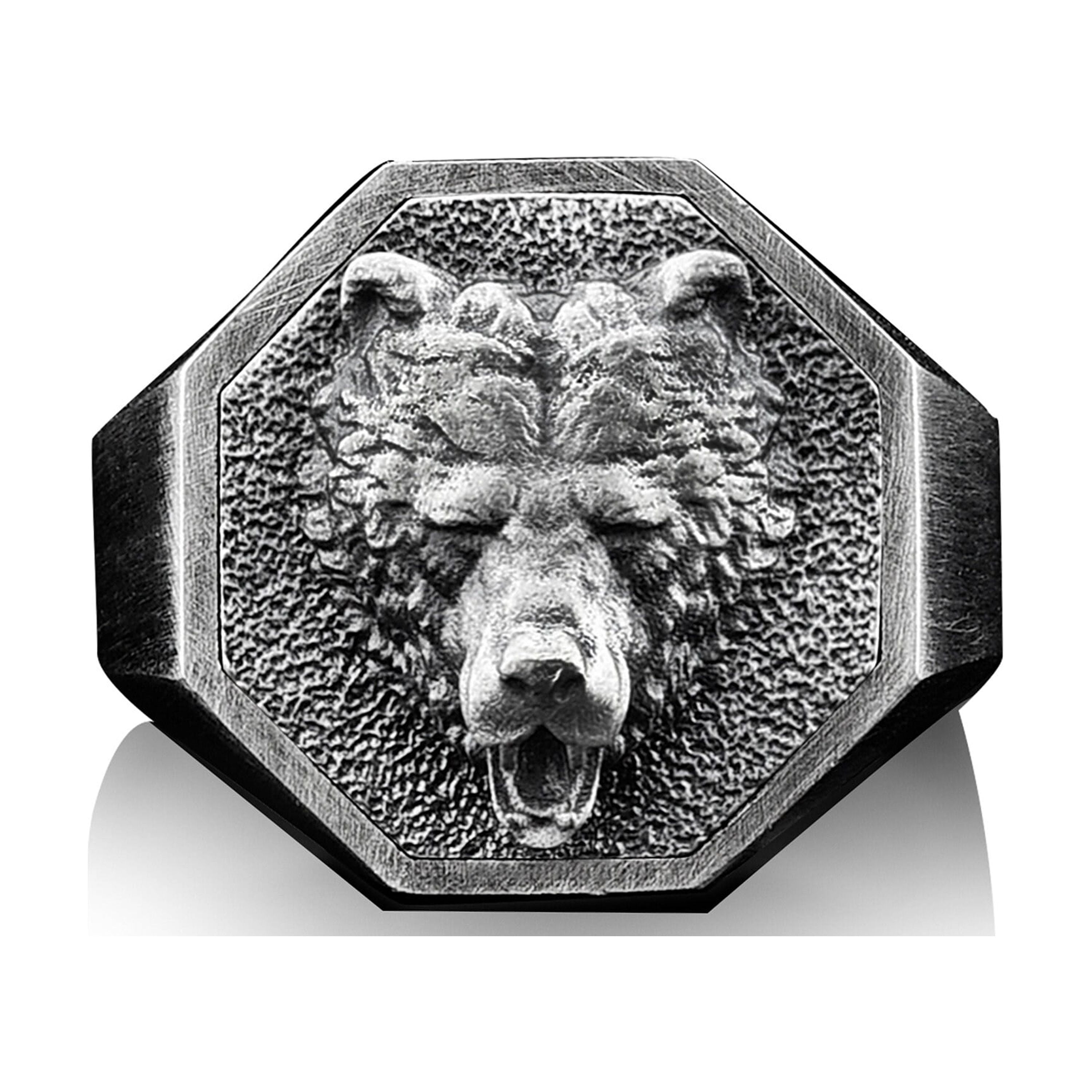 Customer reviews for Scandinavian Bear Signet Men's Ring, 925 Silver ...