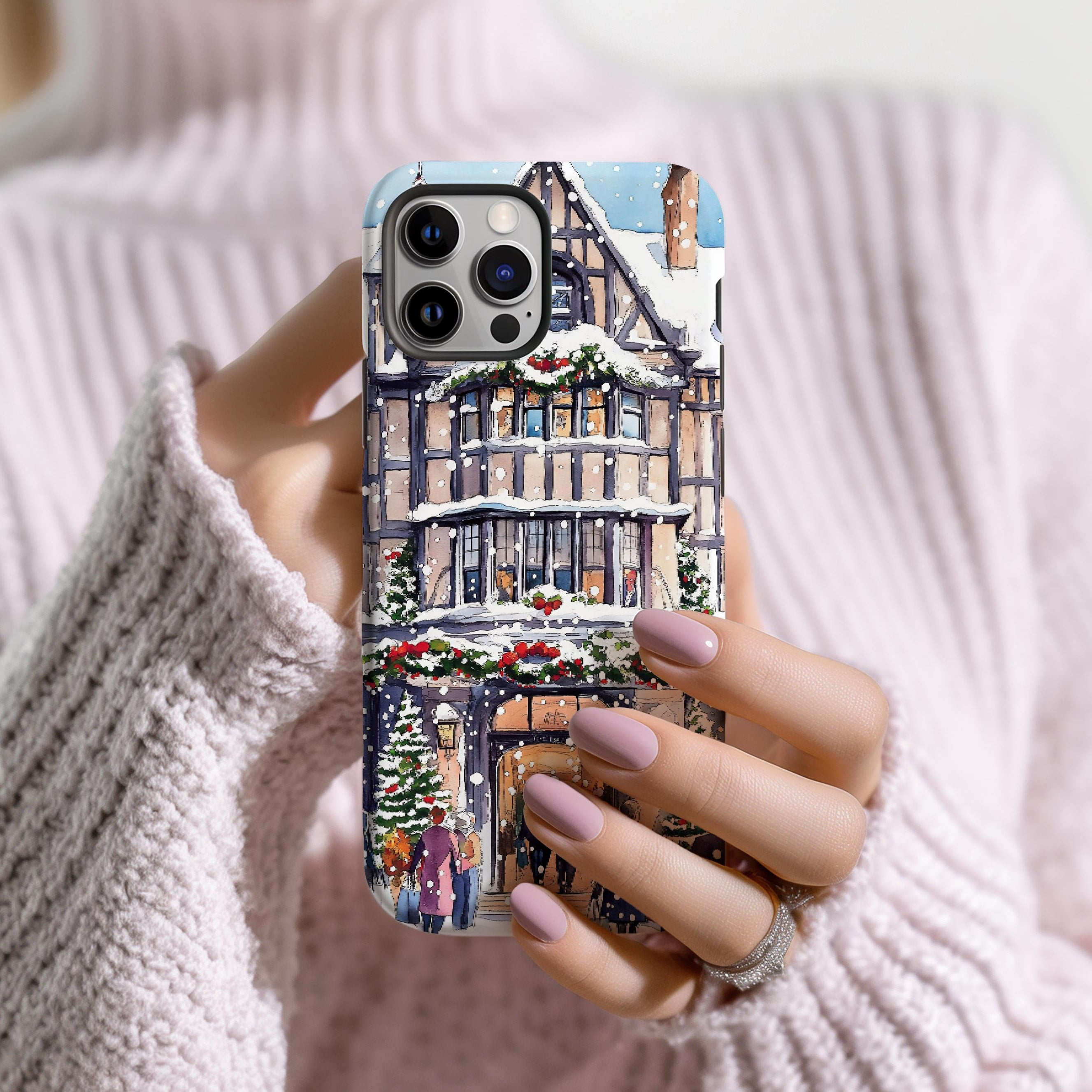 Scandinavian Christmas Market Nordic Winter Festive Travel Case for ...