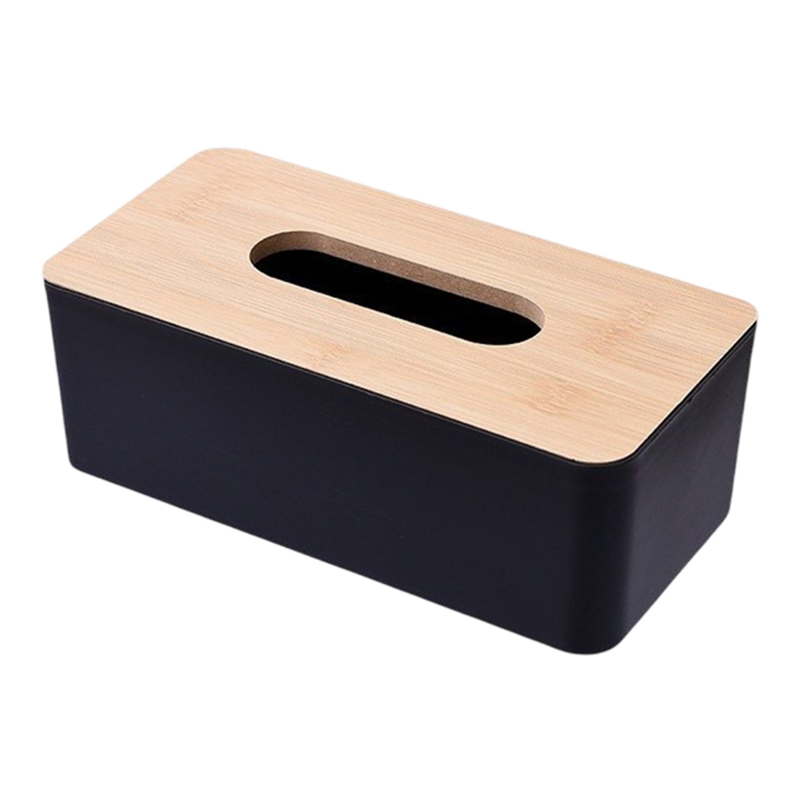 Scandinavian Composite Board Tissue Box with Drawer - 9.84in Plastic ...