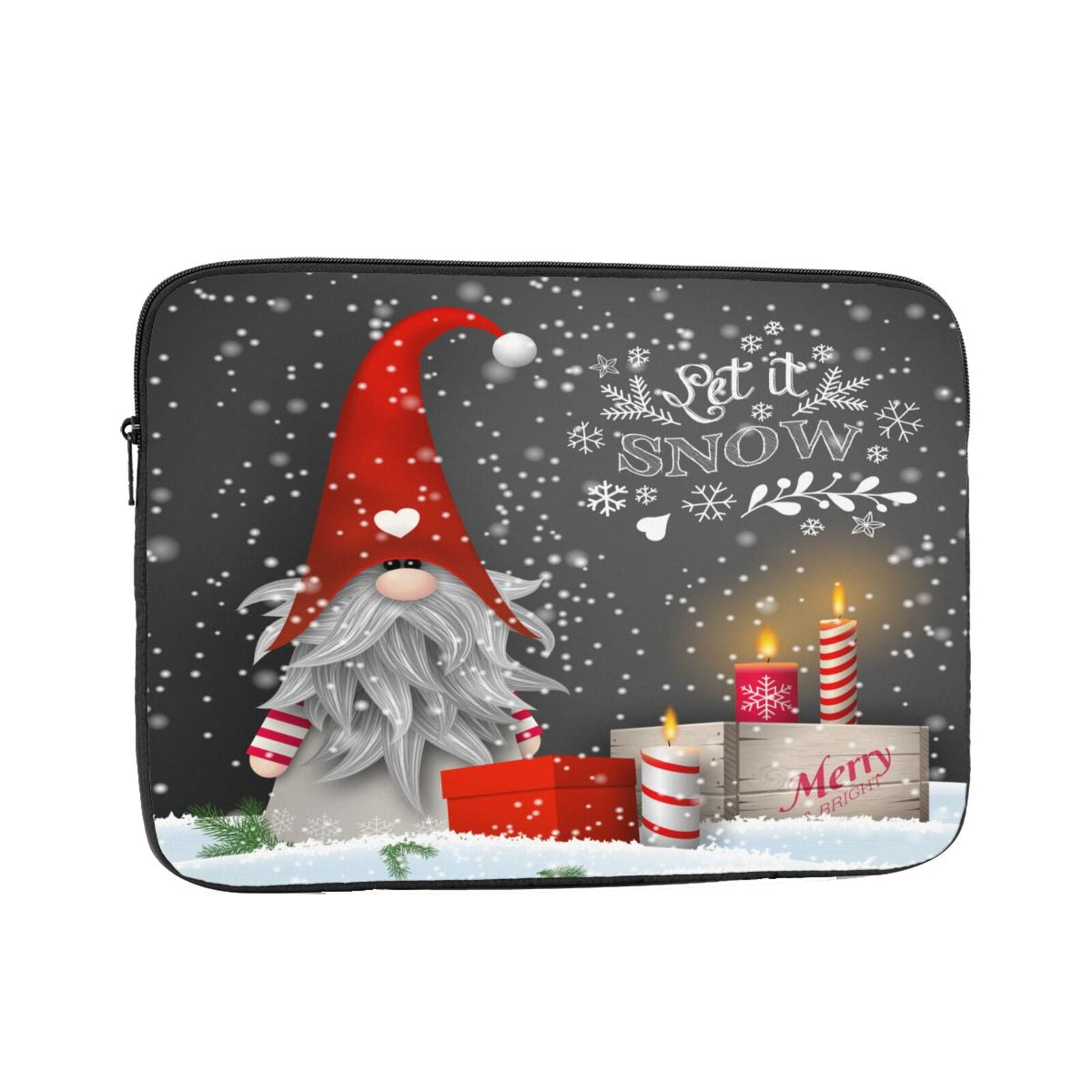 Scandinavian Dwarf Tomte with Candles 17 inch Portable Laptop Sleeve ...