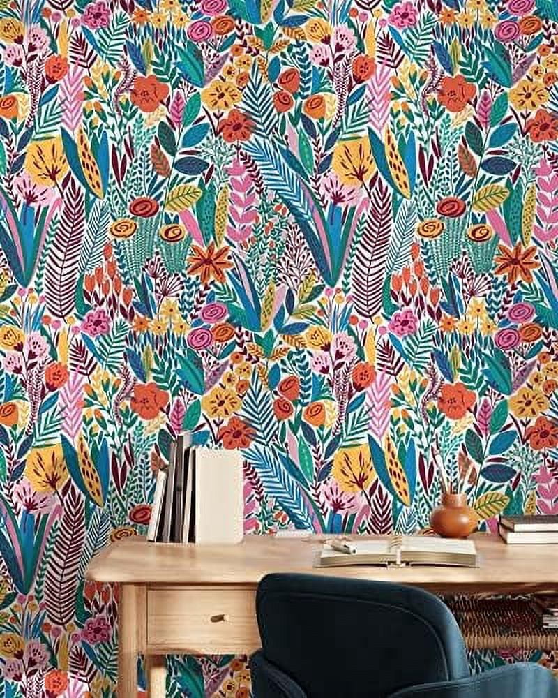 Scandinavian Floral Wallpaper | Removable Self Adhesive Botanical ...