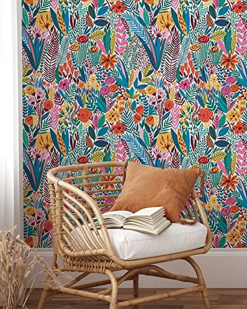 Scandinavian Floral Wallpaper | Removable Self Adhesive Botanical ...