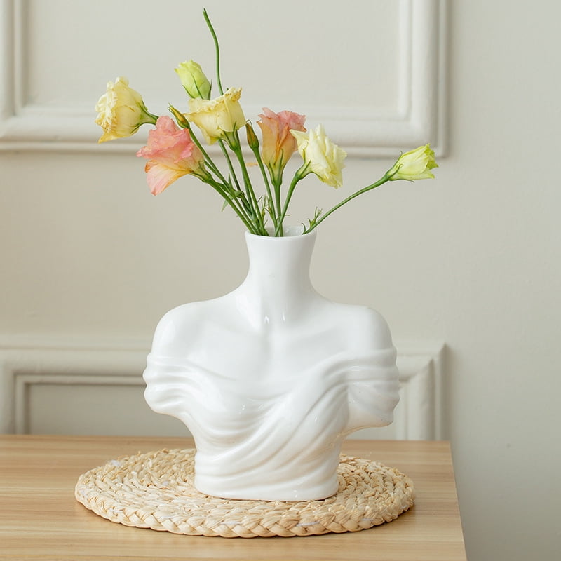 Scandinavian human body large flower arrangement artist home ...