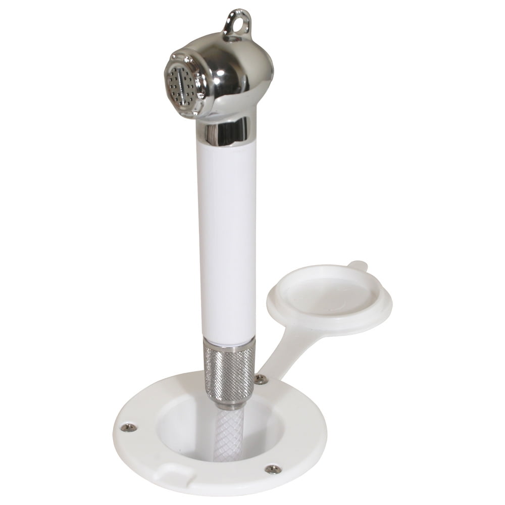 Free Shipping! Scandvik Recessed Transom Shower w/6' Hose - White ...