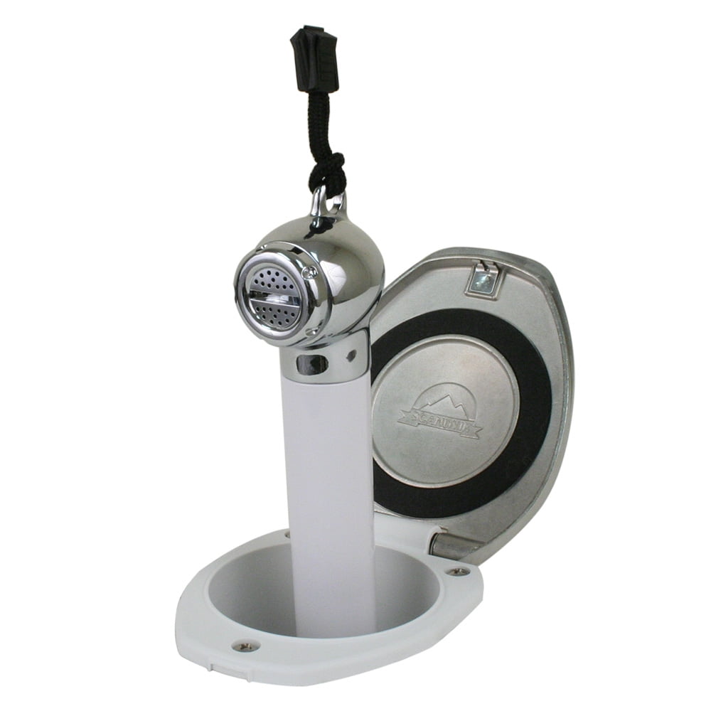 Scandvik White SS Recessed Transom Shower Handle/Hose - Vertical/Hor ...