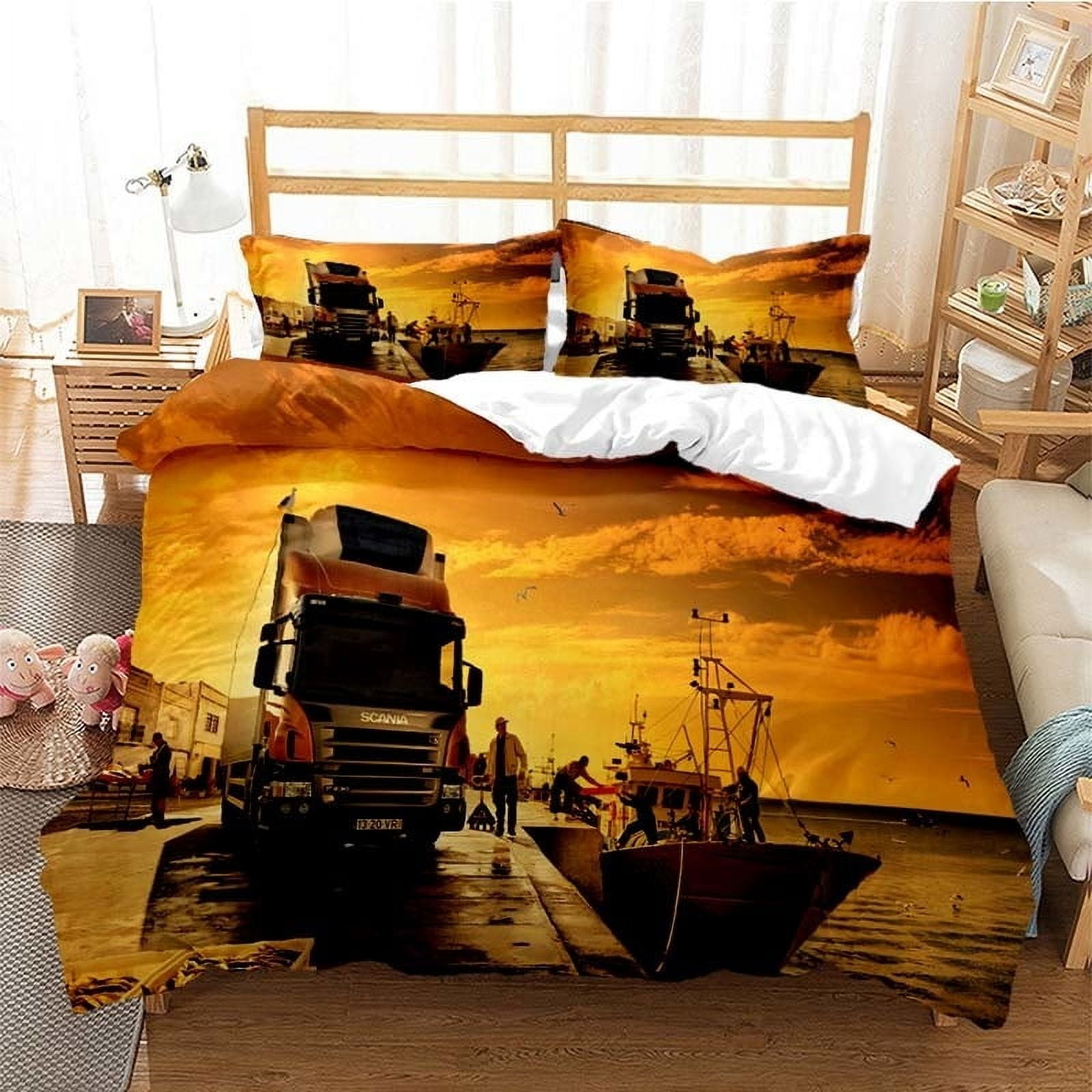 Scania Truck Duvet Cover Set 3D Print Soft Comforter Cover Microfiber ...