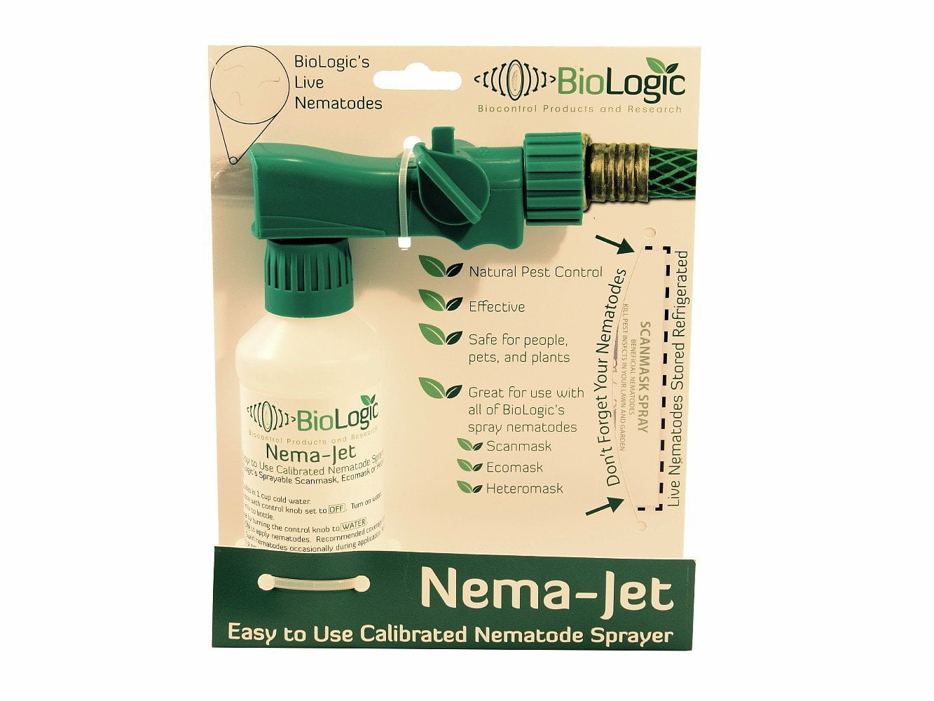 Nema-Jet Nematode Sprayer for Home Garden - Indoor/Outdoor Fungus ...