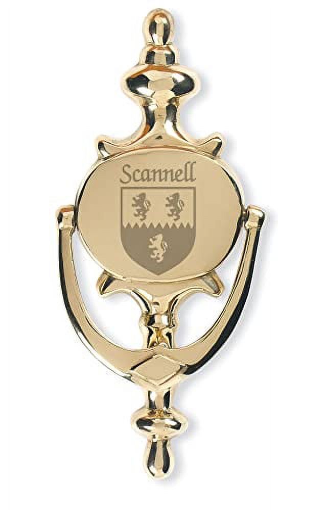 Scannell Irish Coat of Arms Brass Door Knocker - Walmart.com