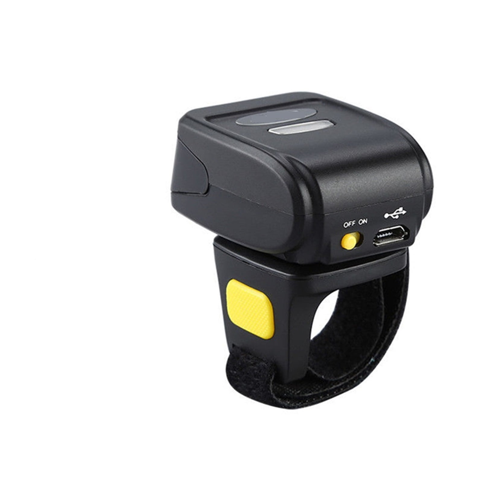 Scanner Bluetooth Ring Wireless Mini Finger Barcode Reader 1D Barcode ...