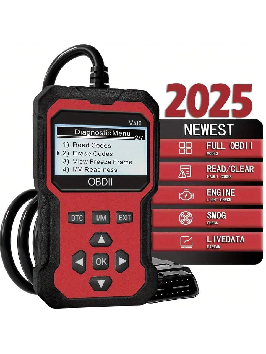 Scanner Code Reader for Check Engine Light Read and Erase Fault Codes ...