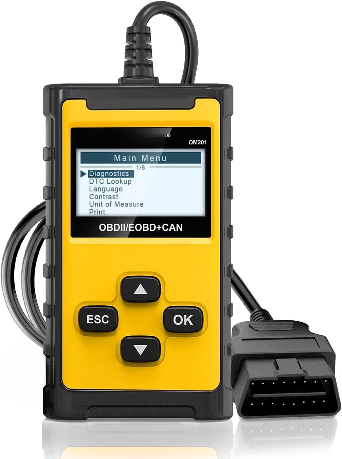 Scanner, OM201 Check Engine Code Reader OBDII Diagnostic Tool with ...