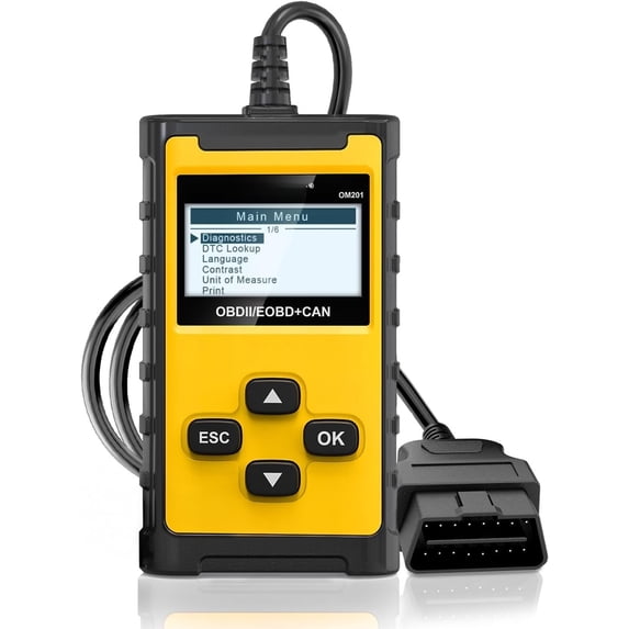 Scanner, OM201 Check Engine Code Reader OBDII Diagnostic Tool with ...