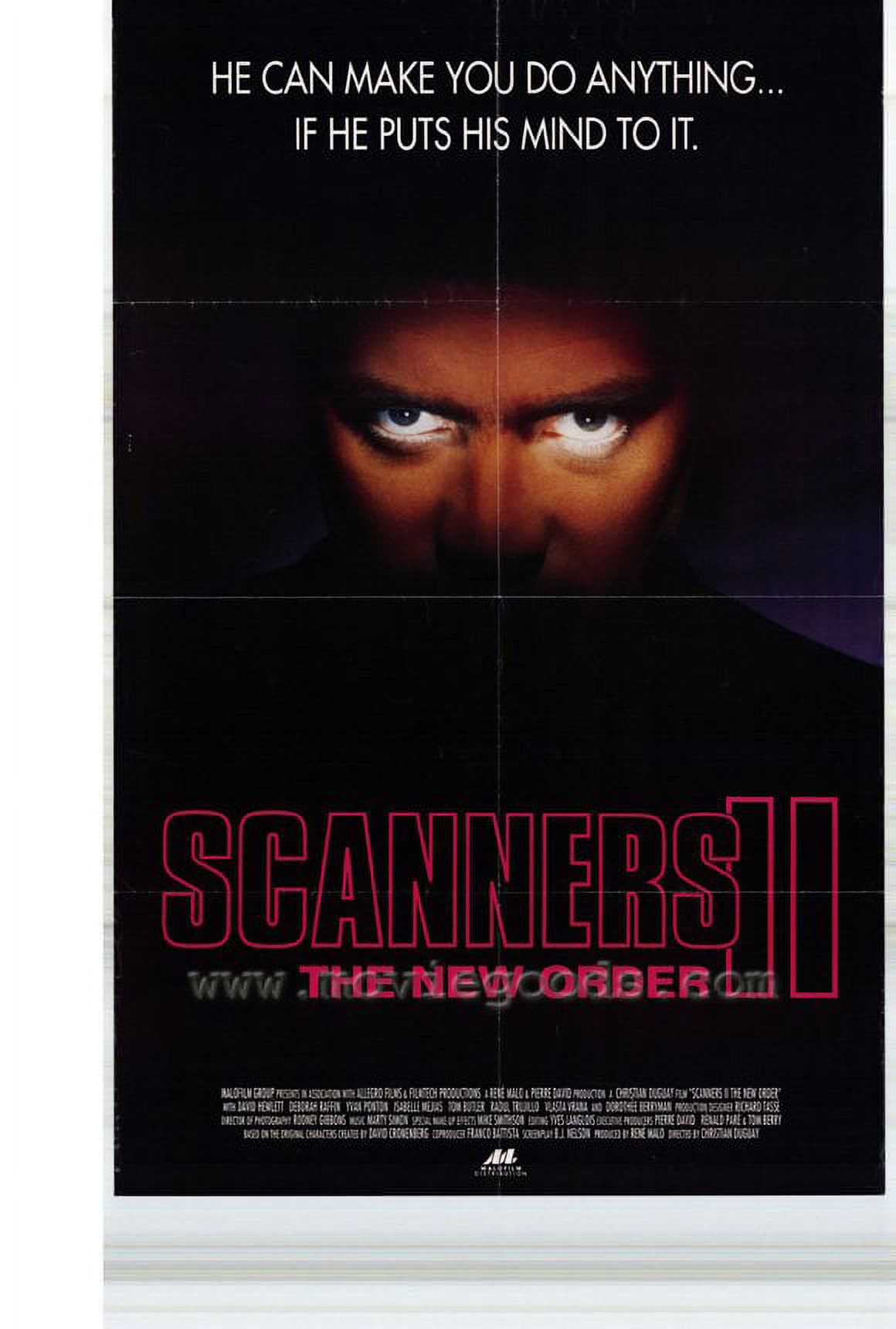 Scanners 2: The New Order - movie POSTER (Style B) (11" x 17") (1991 ...