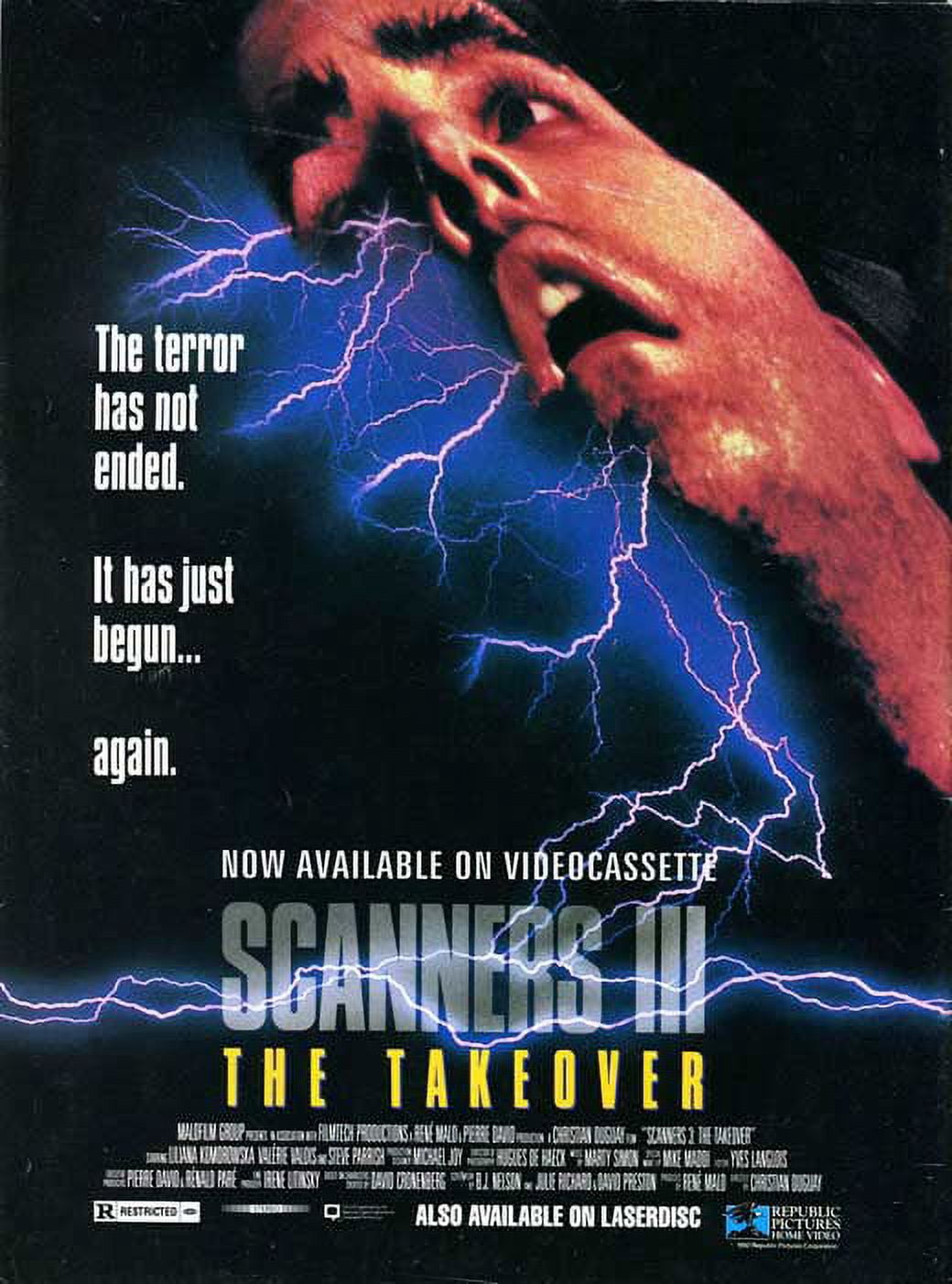 Scanners 3 - movie POSTER (Style C) (27" x 40") (1992) - Walmart.com