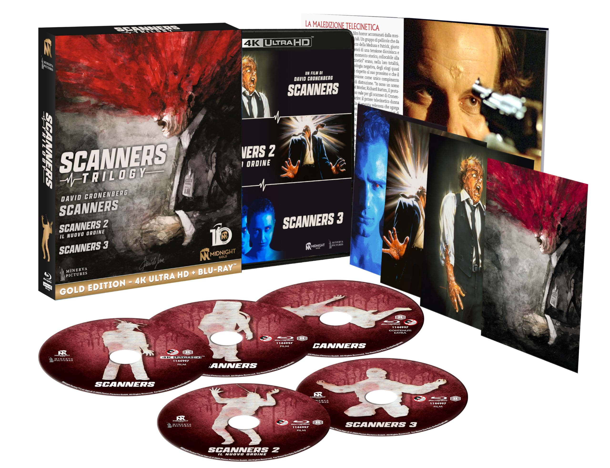 Scanners Trilogy (4K UHD (4K Ultra HD) Jennifer O'Neill David Hewlett ...