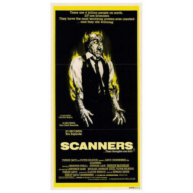 Scanners - movie POSTER (Style C) (11" x 17") (1981) - Walmart.com