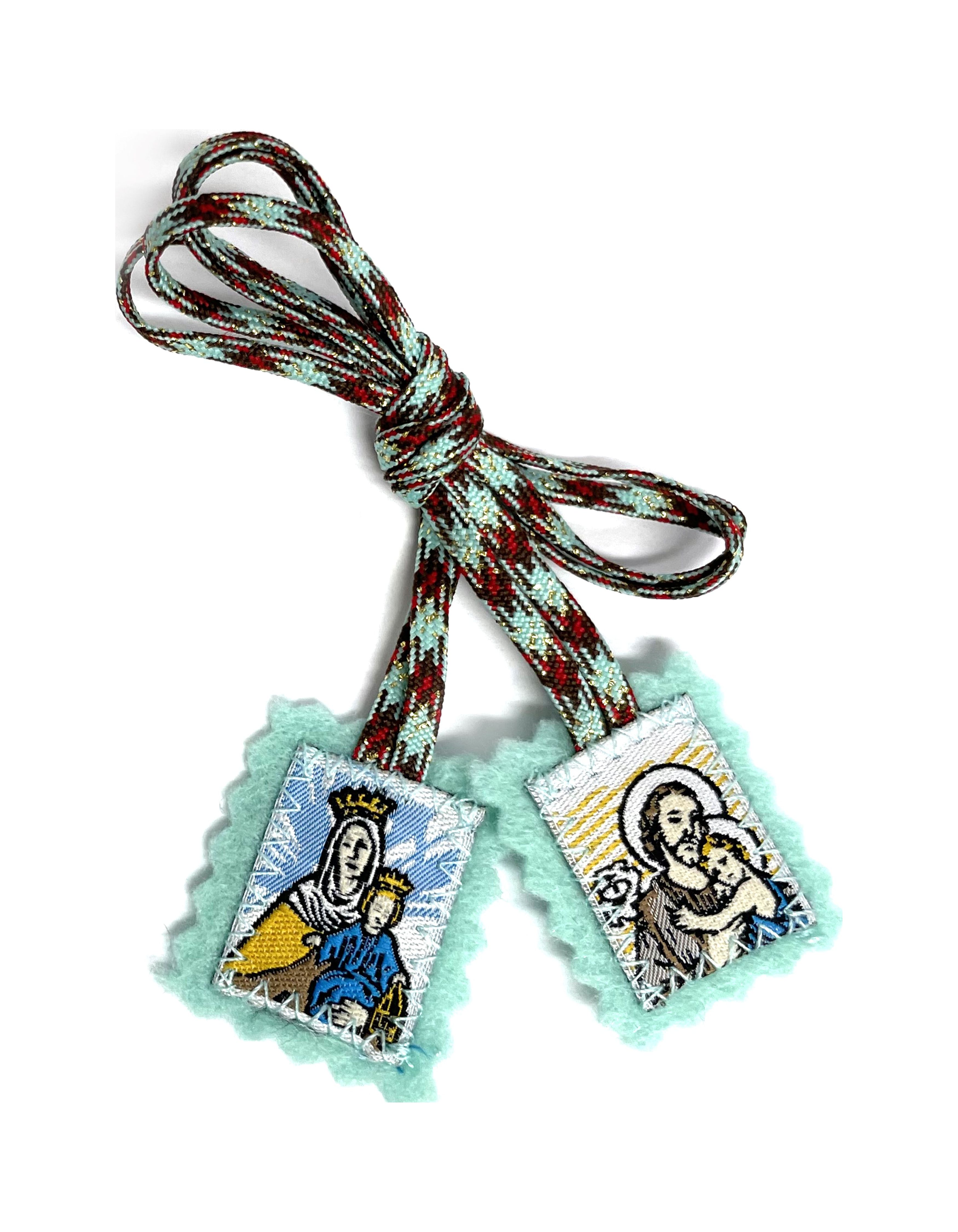 Scapular of Saint Joseph and Our Lady of Mount Carmel. Escapulario de ...