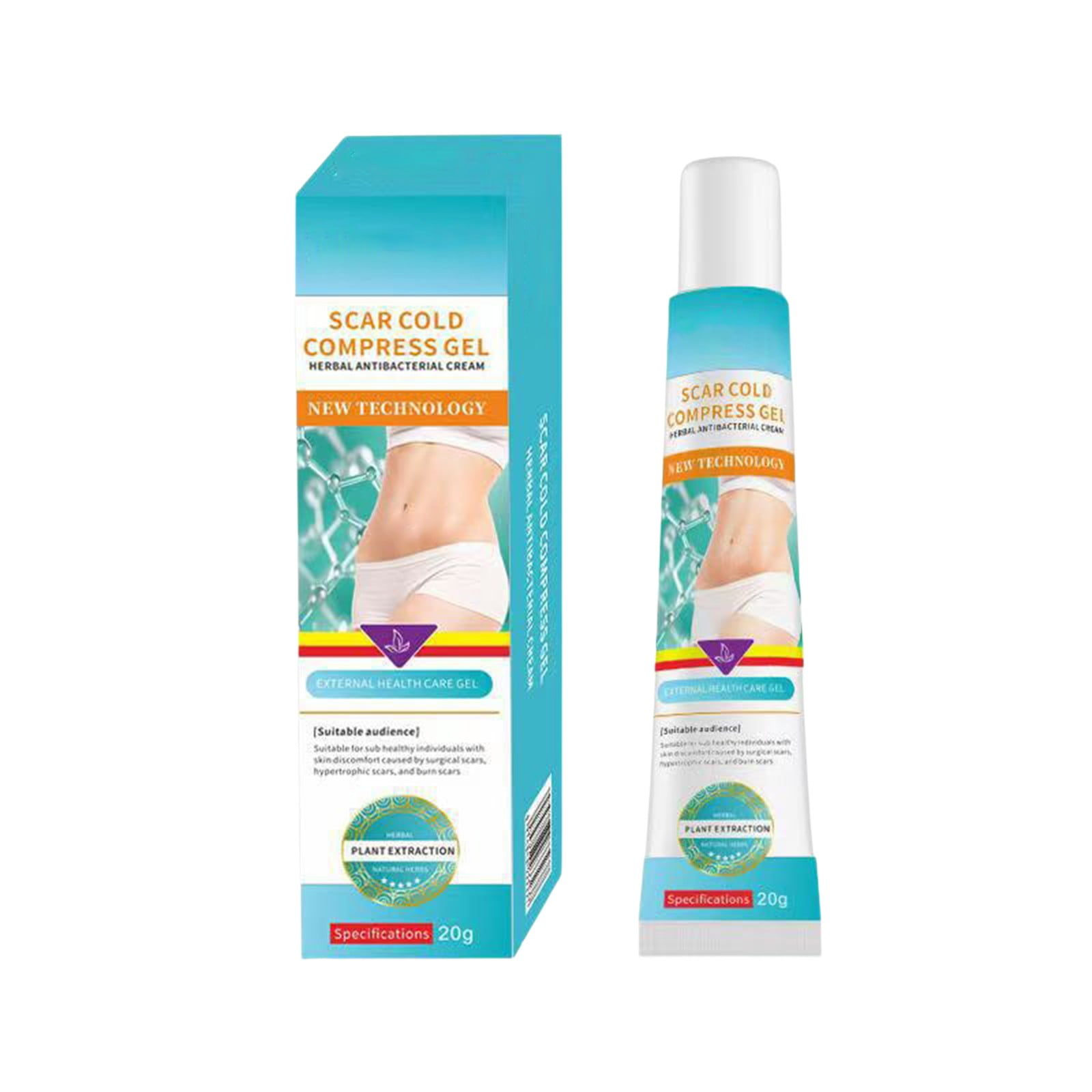 Scar Cold Compress Gel Herbal Antibacterial Cream for Scar Reduction ...