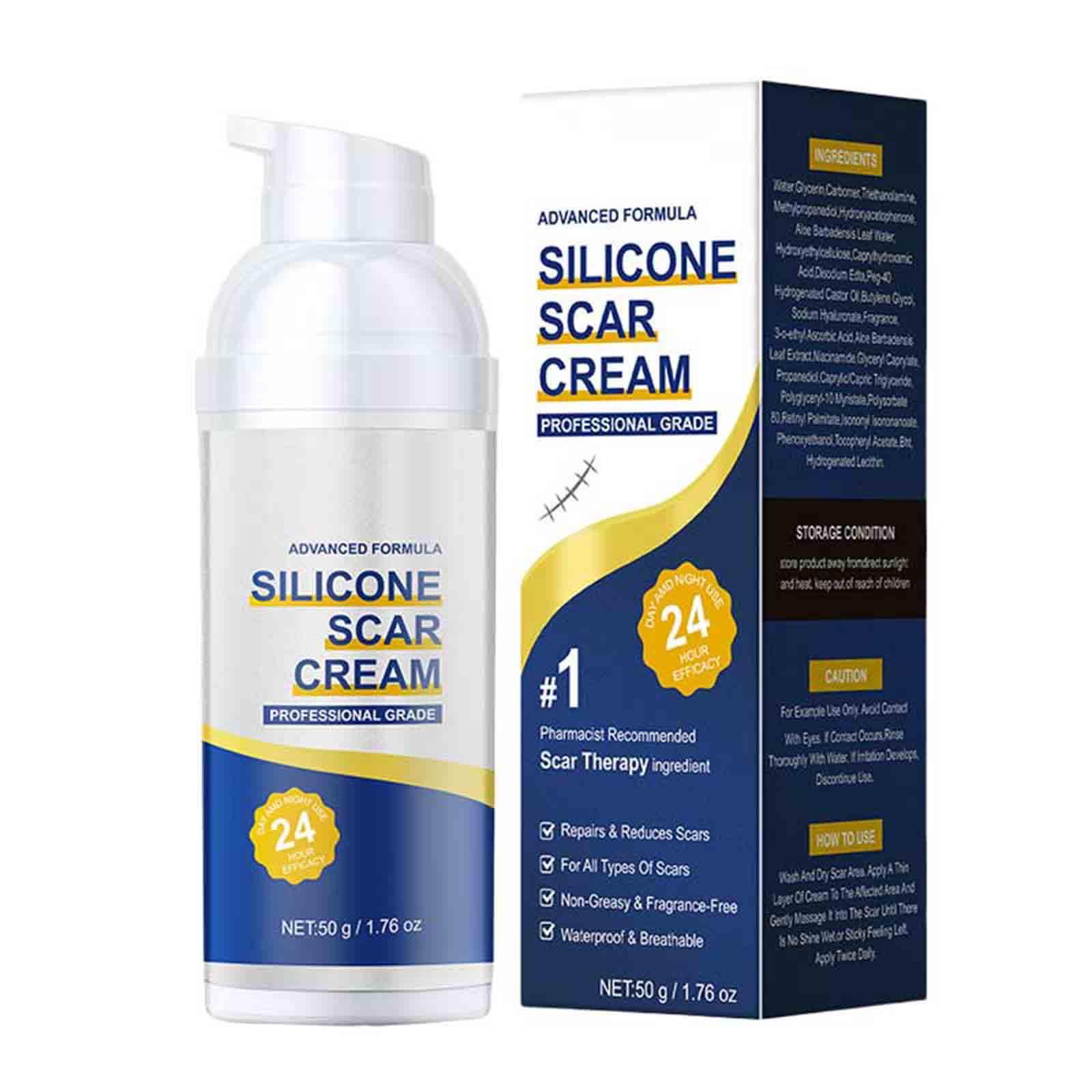 Scar Cream,Advanced Scar Gel,Silicone Scar Gel,Scar Re*moval Cream For ...