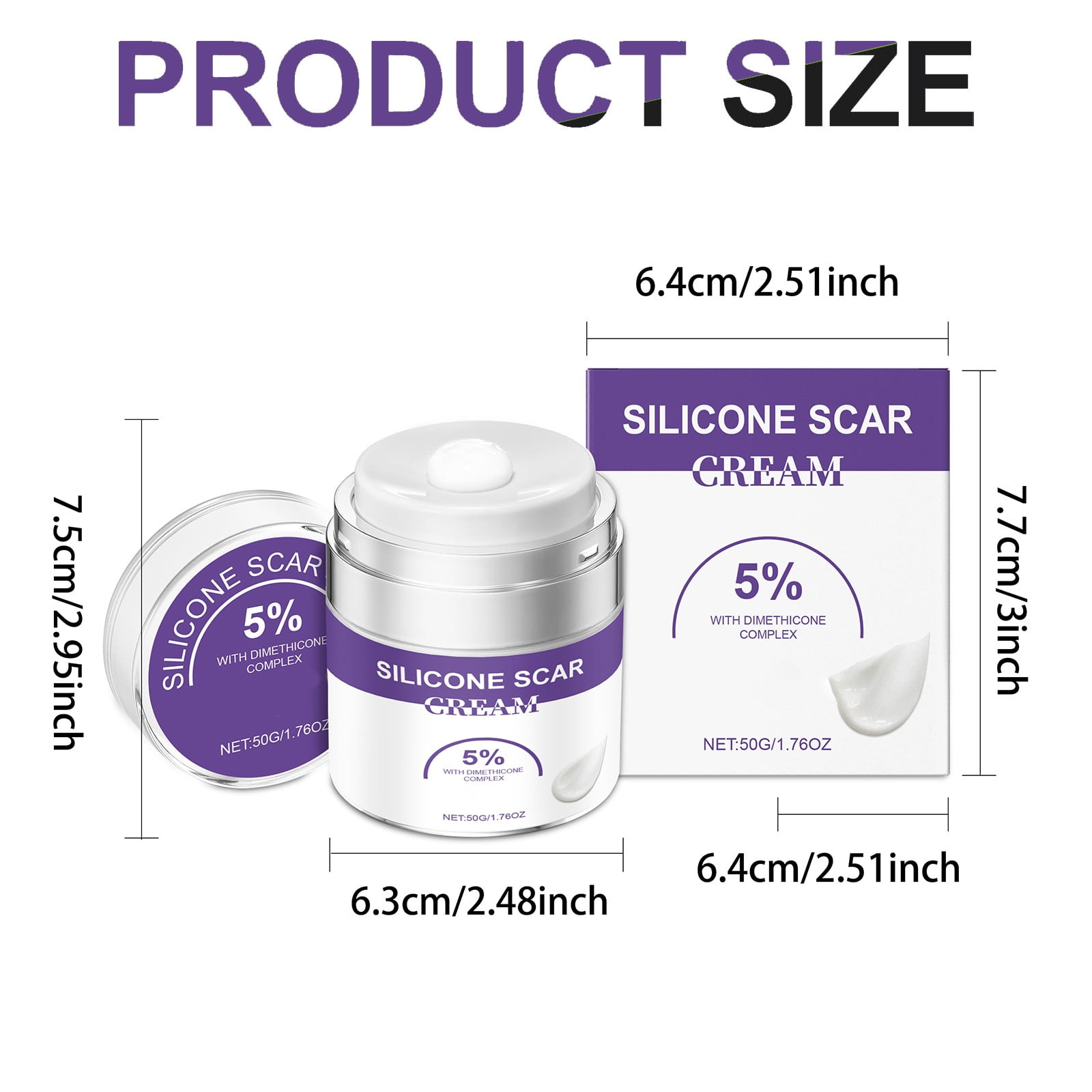 Scar Cream,Advanced Scar Gel,Silicone Scar Gel,Scar Removal Cream for ...