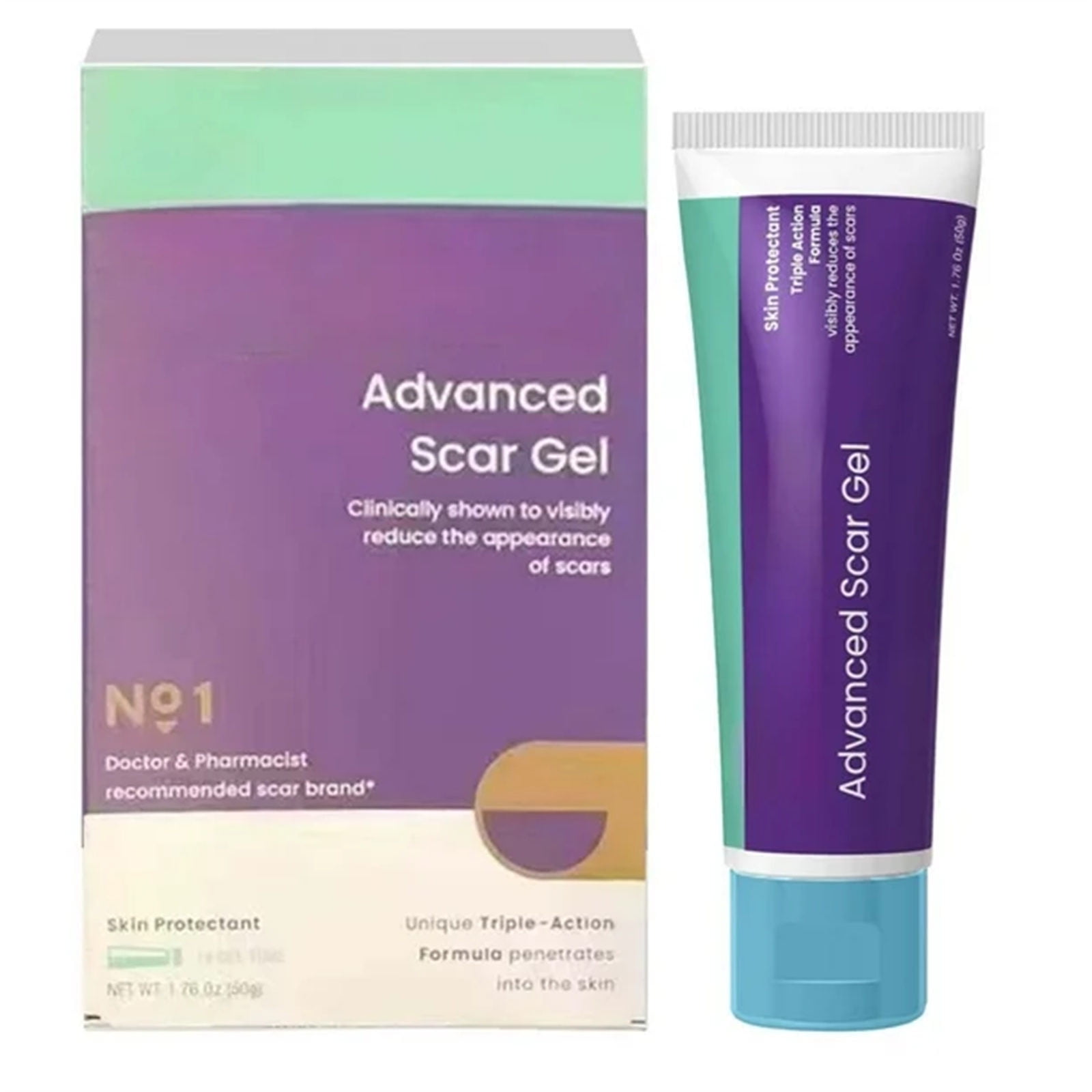 Scar Cream Scar Gel - Advanced Scar Treatment Keloid Bump Removal for Injury, Stretch Marks ...