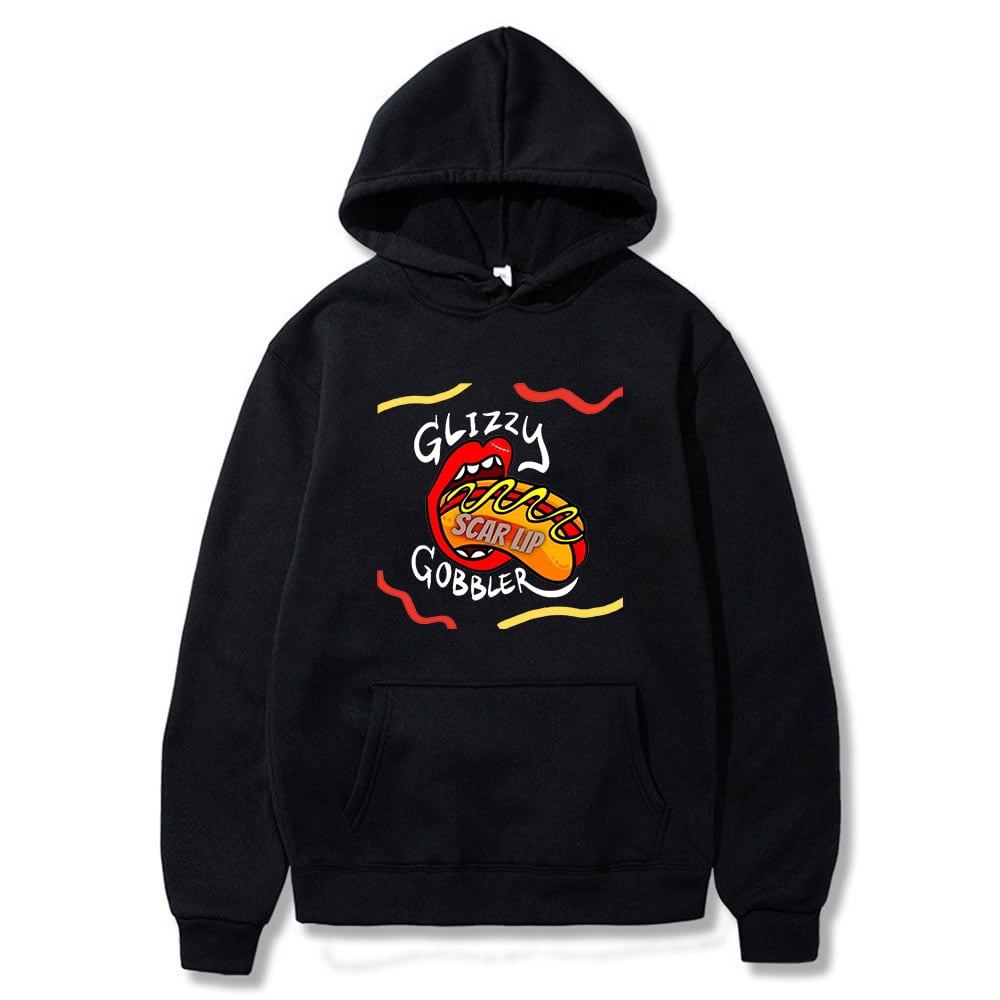 Scar Lip Glizzy Gobbler Hoodie Long Sleeve Streetwear Men Hooded Women ...