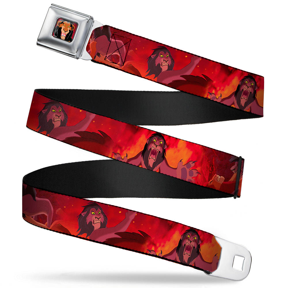 Scar Red Full Color Simba Scar Battle Scene Fiery Red Webbing Seatbelt ...