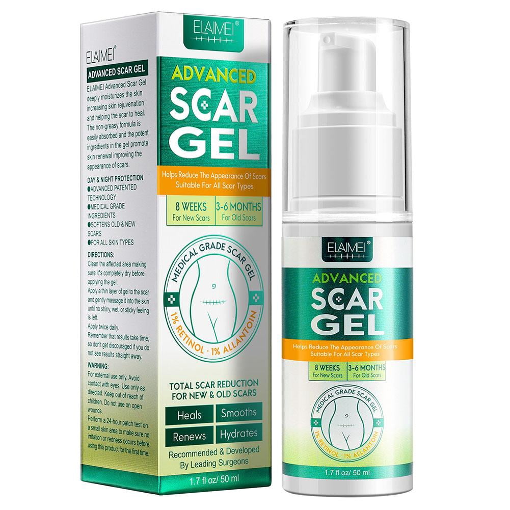 Scar Removal Cream Gel - Vitamin E, Glycerin, Retinol Formula for ...