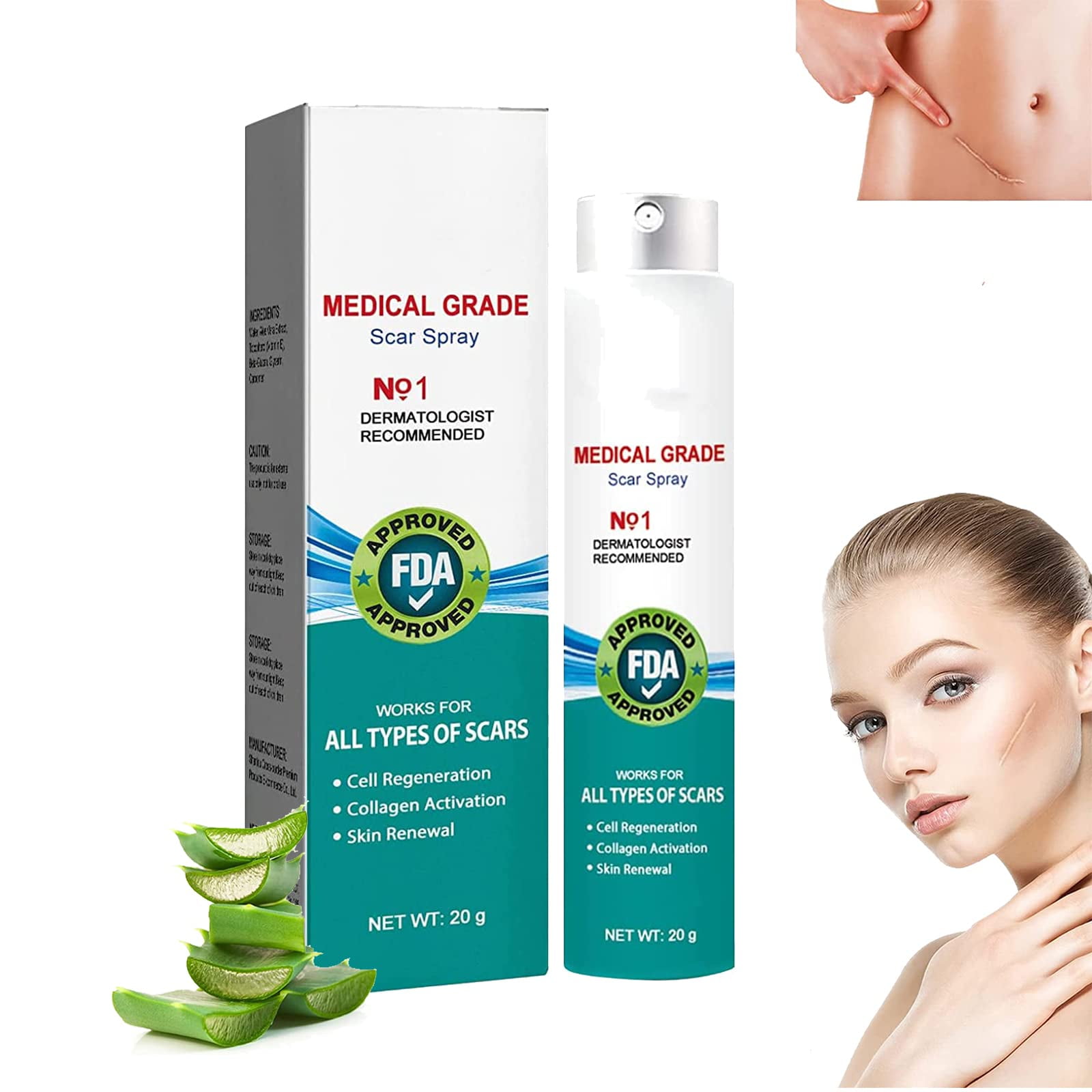 Scar Remove Advanced Scar Spray Scar Removal Spray for All Types of ...