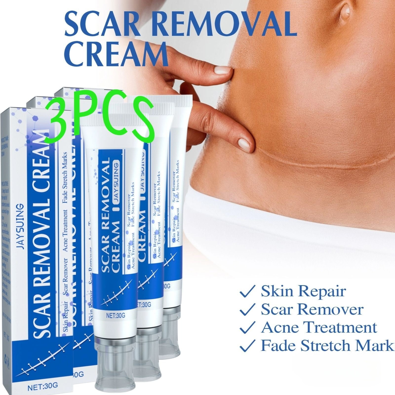 Scar Repair Ointment for All Types of Scars, Fast-Acting Scar Gel for ...