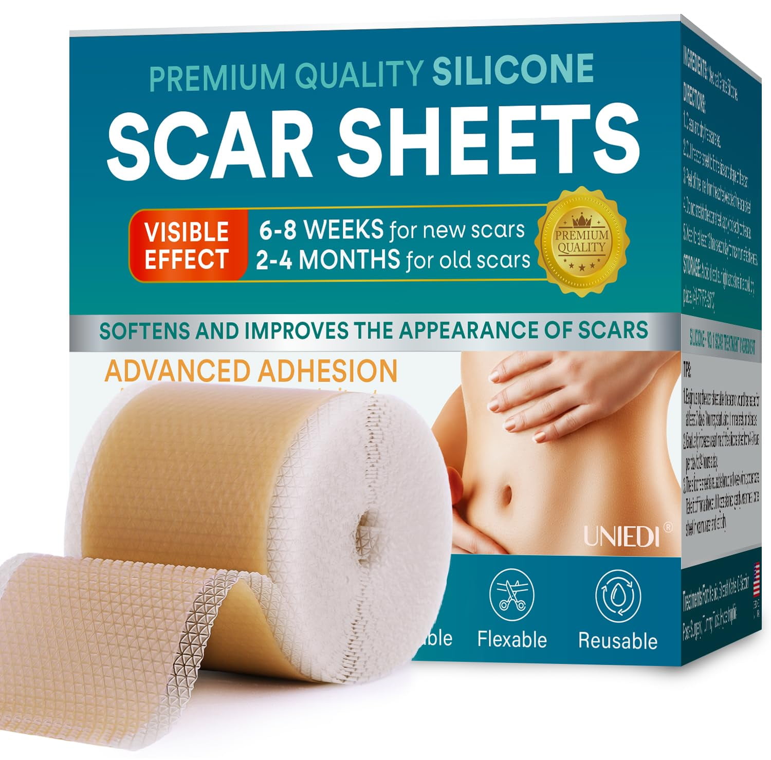 Scar Sheets, DPF11 Scar Tape(1.6"x 120" Roll-300CM), Tape for Scars ...