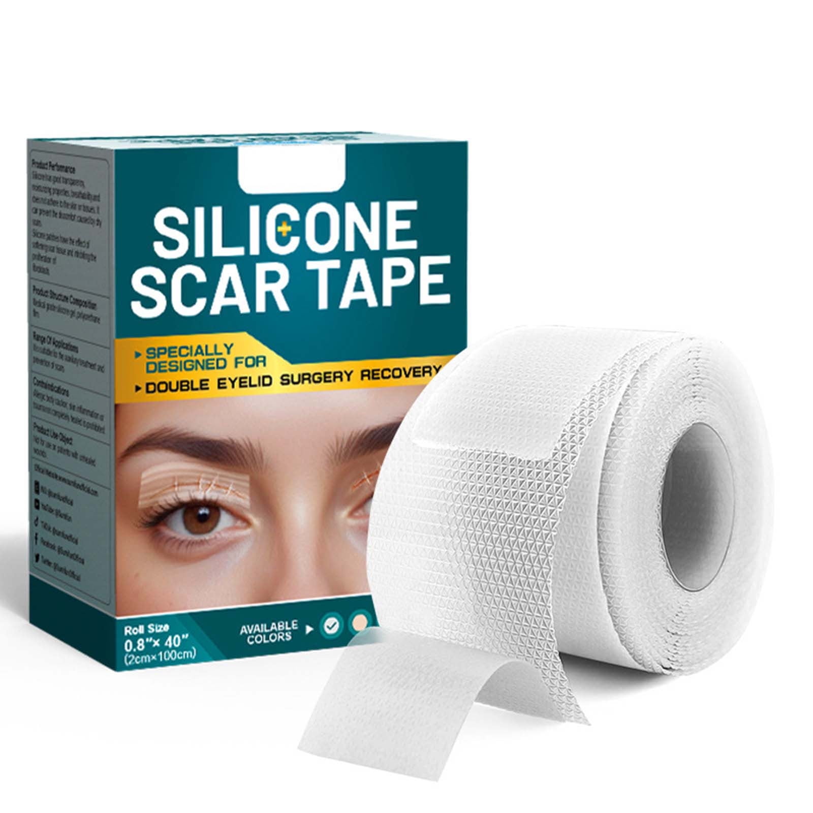 Scar Sheets Silicone Scar Tape for Keloid Bump Removal Scar Tape for C ...